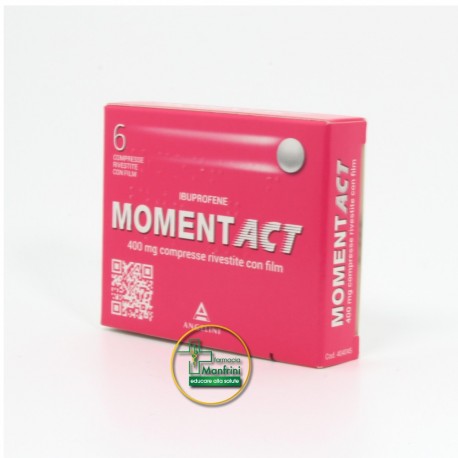MomentAct 400mg Analgesico-Antinfiammatorio 6 Compresse Rivestite